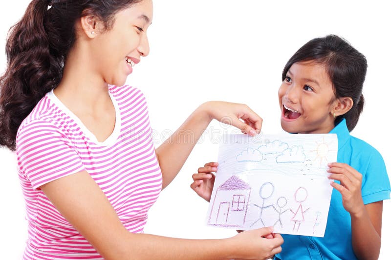 Mi dibujo imagen de archivo. Imagen de alegre, arte, artista - 31400323