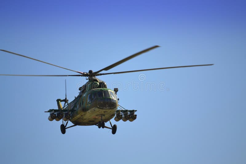 Mi 17 flying stock image. Image of equipment, blue, flight - 45703365