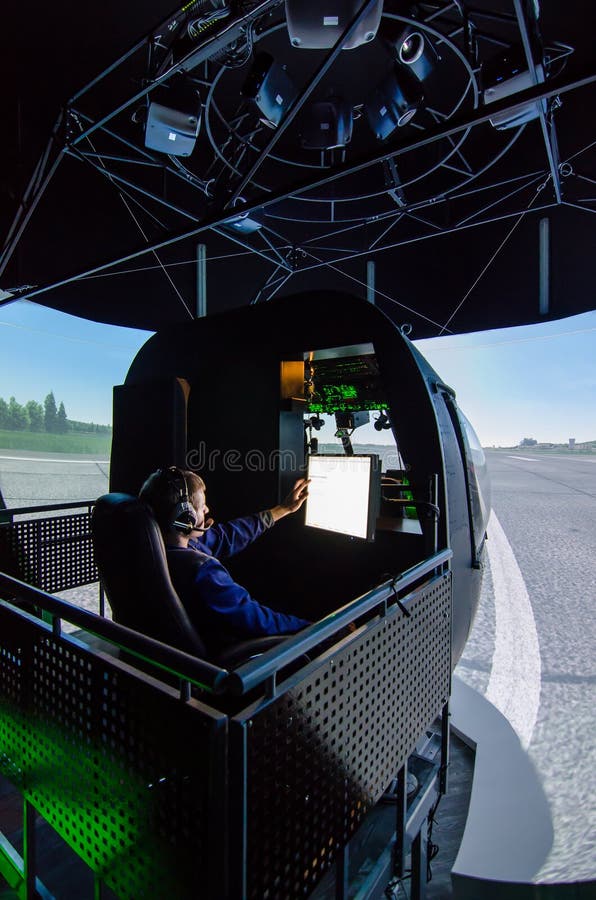 Mi-8 helicopter simulator stock image. Image of flight - 67261663
