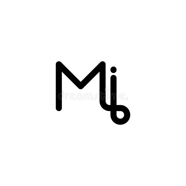 Mi Logo, Mi Monogram, Initial Mi Logo, Letter Mi Logo, Letter Mi Icon ...