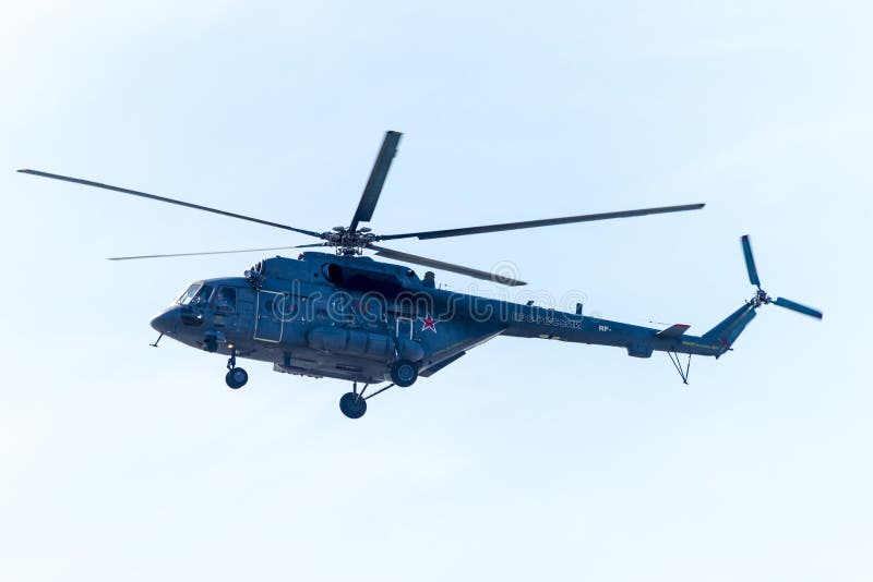 MI 8 Soviet Russian Military Helicopter Editorial Photo - Image of ...