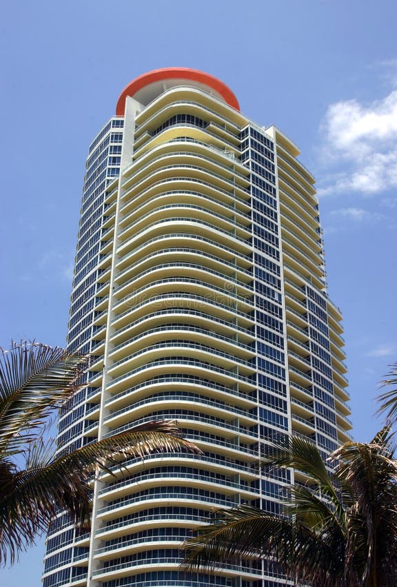 Miami Apartment Blocks stock photo. Image of glass, homes - 987130
