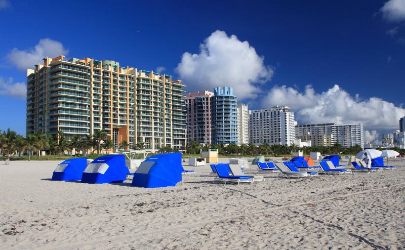 Building on Miami Beach stock image. Image of destination - 2469615
