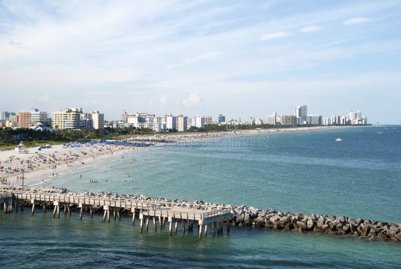 Miami Beach Coastline stock photo. Image of landmark - 95211024