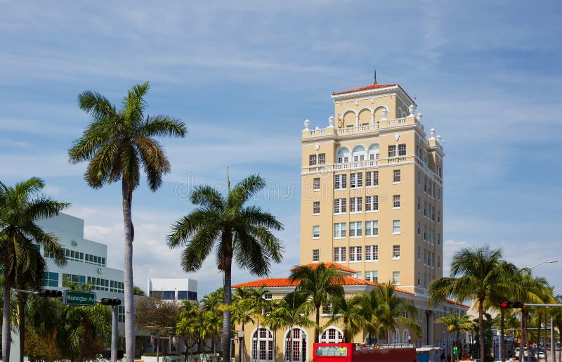 Miami Beach Collins Avenue foto de archivo editorial. Imagen de ...