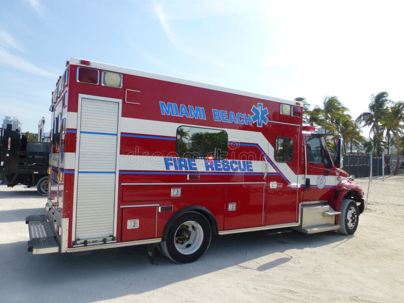 Miami Fire Rescue Boat Responding To an Emergency Editorial Stock Image ...