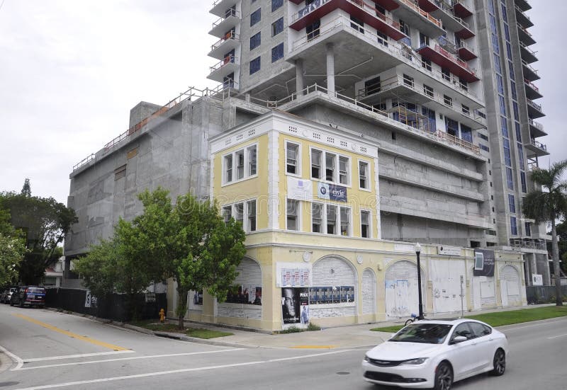Miami Beach FL, August 09th: Cityscape of Miami Beach in Florida ...