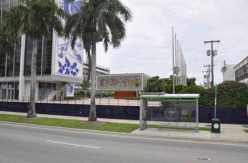 Miami Beach FL,August 09th: Cityscape of Miami Beach in Florida ...