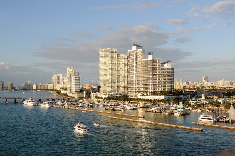 Miami Beach scenery stock image. Image of travel, cityscape - 7565517