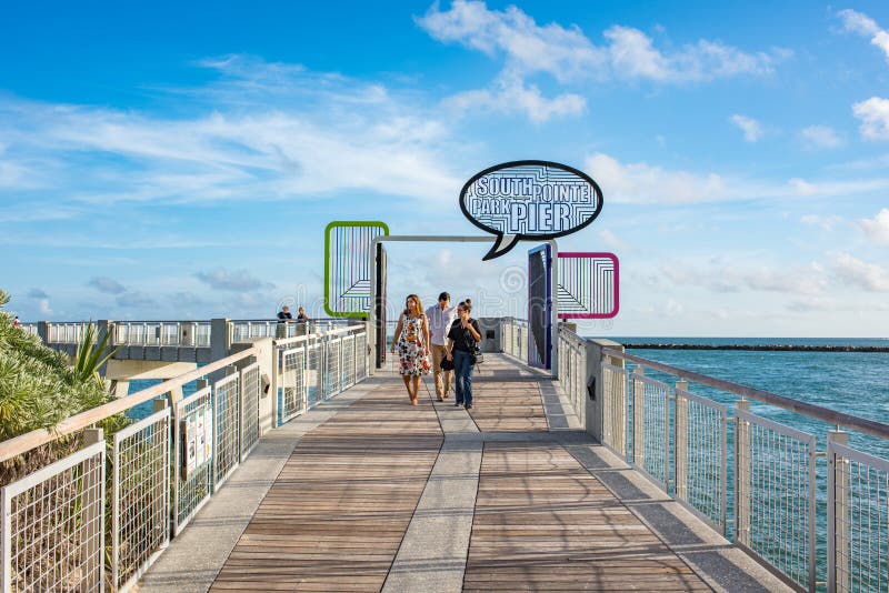 Miami Beach, Florida. editorial image. Image of boardwalk - 106699995