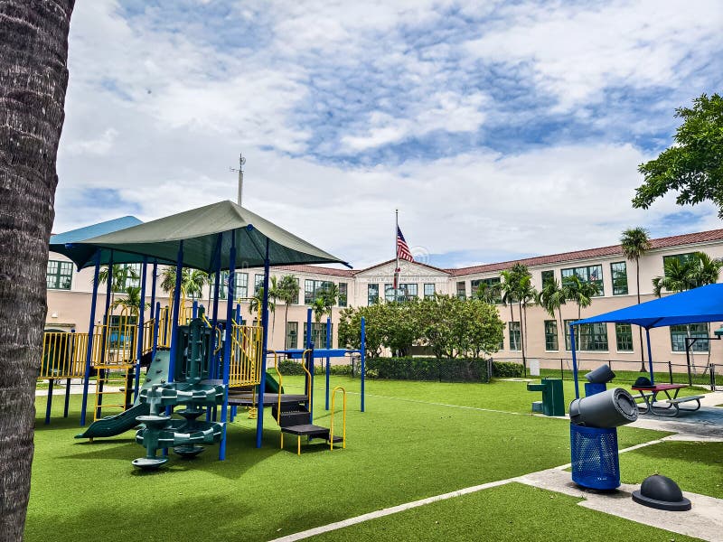 Miami Beach, Florida Playground at North Beach Elementary School ...