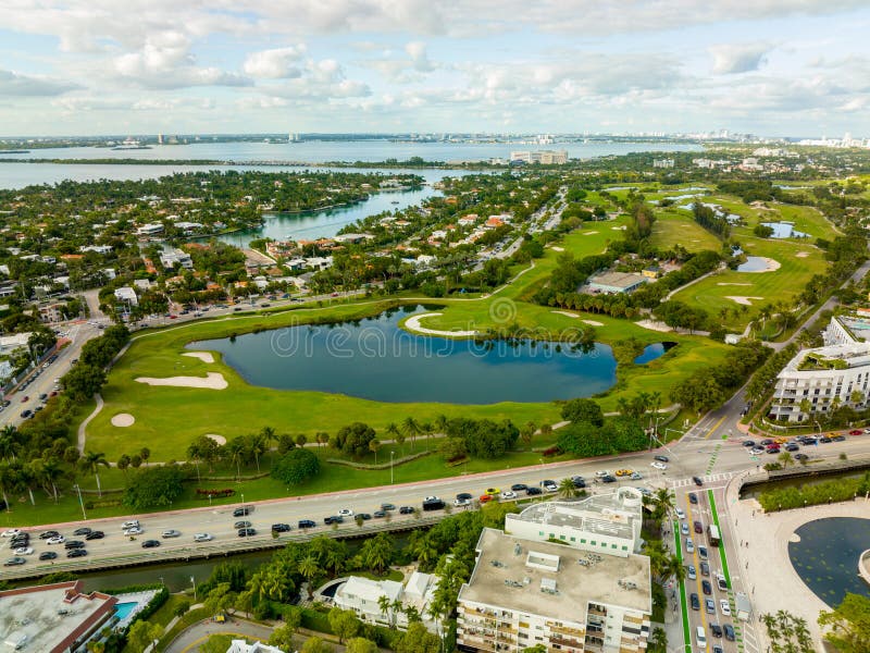 Miami Beach Golf Course Landscape Photography Editorial Photo - Image ...