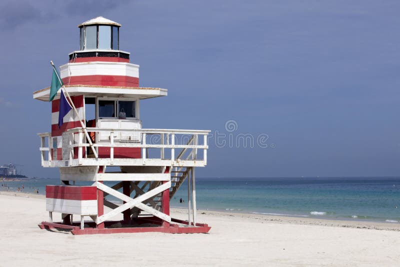 Miami Beach Lifeguard Stand Stock Photo - Image of multi, modern: 36676406