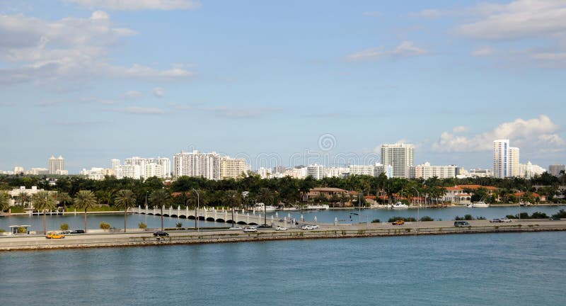 Miami Beach scenery stock image. Image of travel, cityscape - 7565517