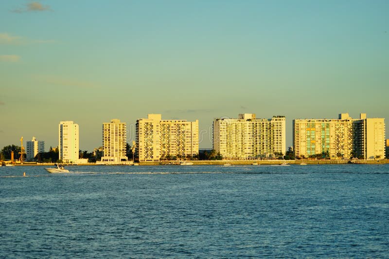 Miami beach tall building stock photo. Image of cityscape - 105129698