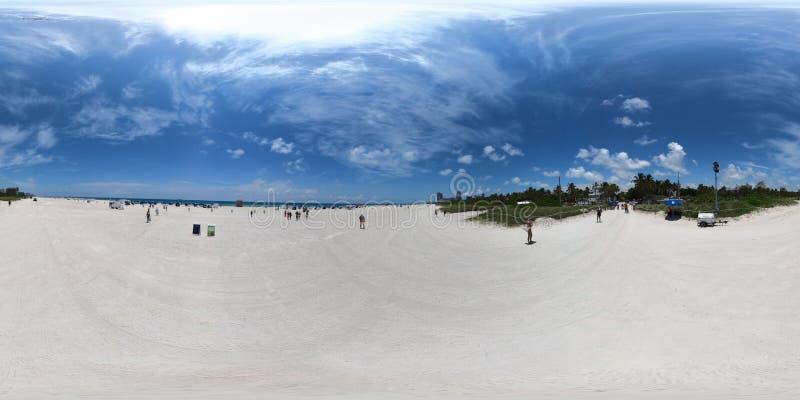 Miami Beach Virtual 360 Vr Tour Stock Photo - Image of beach, ocean ...