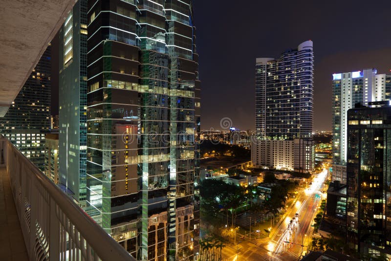Miami Brickell Avenue stock image. Image of downtown - 24839713