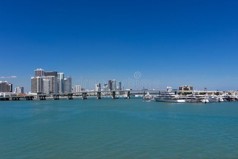 Miami city view stock photo. Image of beach, district - 118588420