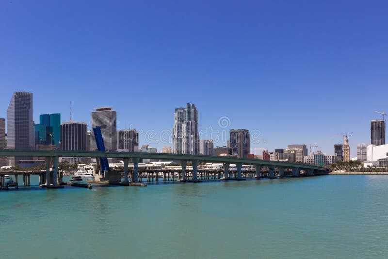 Miami city view stock image. Image of view, beach, modern - 118588425