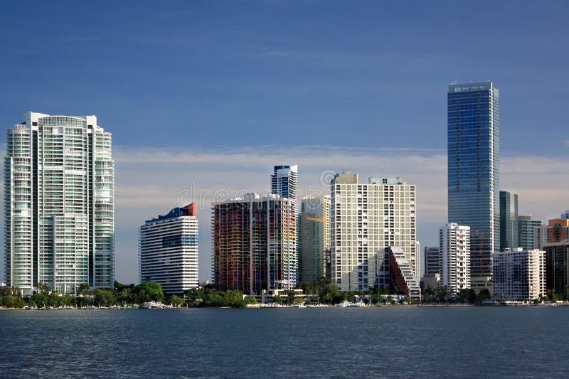 Miami Cityscape stock image. Image of skyscrapers, apartments - 6711661