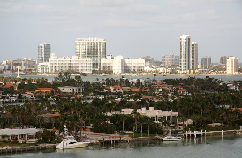 Miami Coast Line stock photo. Image of coastline, road - 1298960