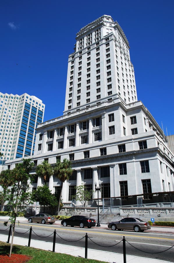 Miami Courthouse stock photo. Image of autos, skyscraper - 9630752