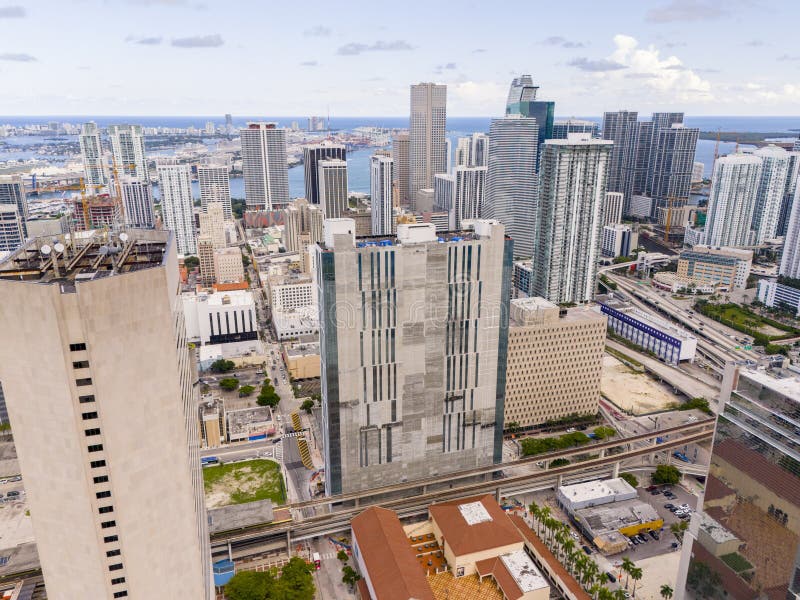 Miami Courthouse Construction 2024 Editorial Image - Image of ...