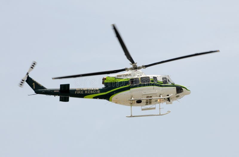 Miami Dade County Fire Rescue Helicopter Editorial Photography - Image ...