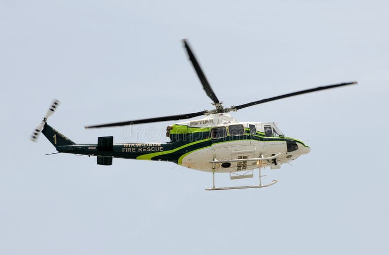 Miami Dade County Fire Rescue Helicopter Editorial Photography - Image ...