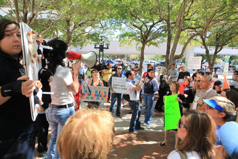 War Protest In Miami, FL editorial image. Image of miami - 4677490