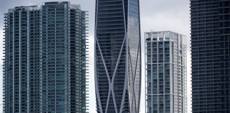 Miami Downtown. Miami Cityscapes. Skyscraper Buildings in Miami. Stock ...