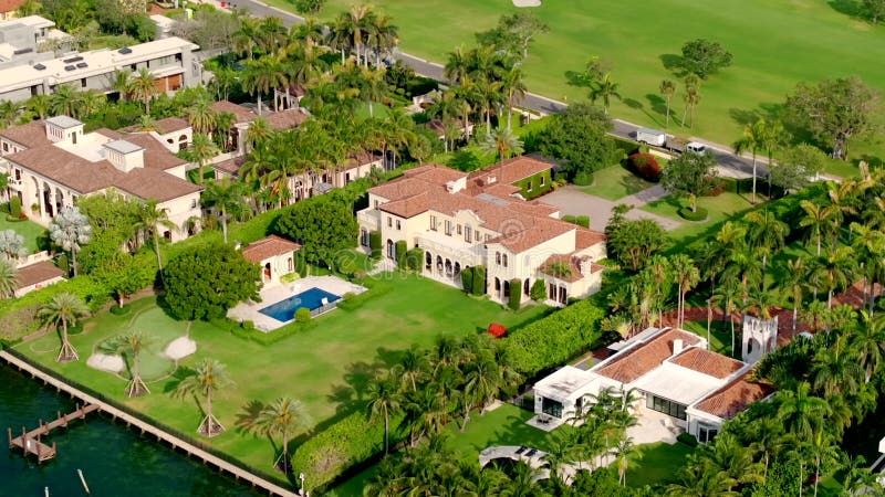 Jeff Bezos Second Home in Miami Beach Stock Footage - Video of luxury ...