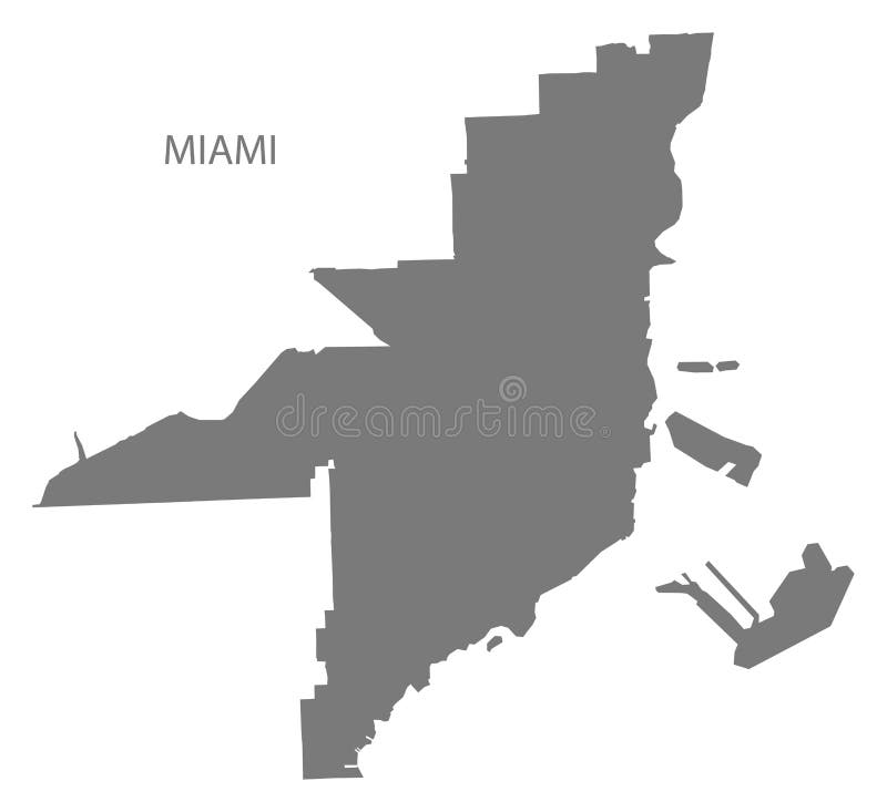 Florida Dot Grey Vector Outline Triangle Perspective Modern Map Stock ...