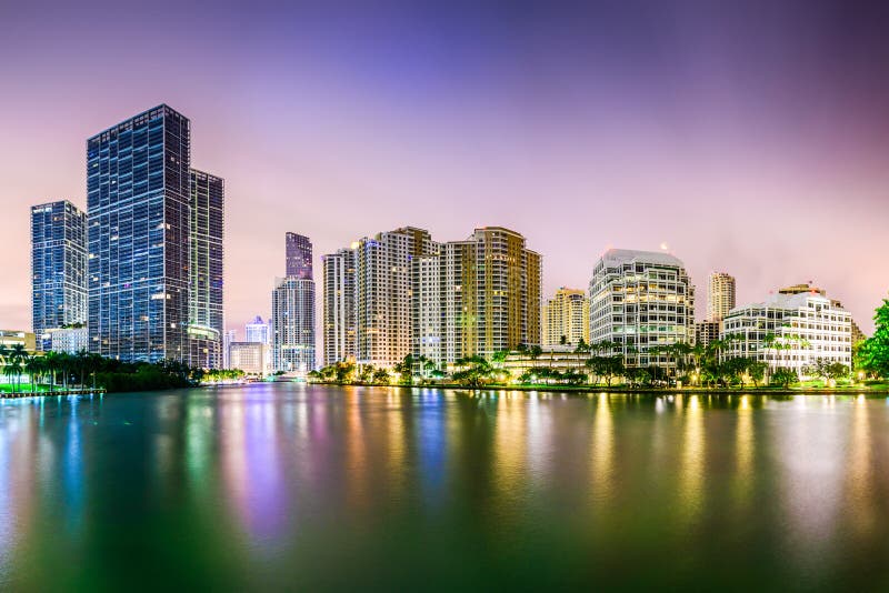 Miami Florida Cityscape stock image. Image of county - 50762577