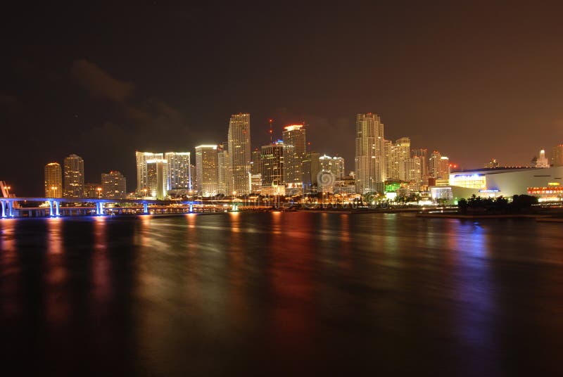 Miami Florida - Night Life stock photo. Image of miami - 11860030