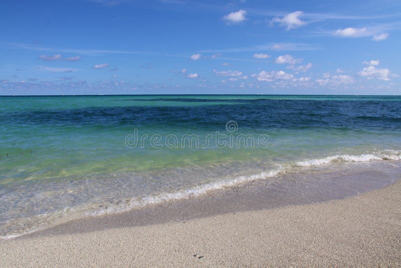 Miami Florida Ocean View stock image. Image of blue, sands - 12057483