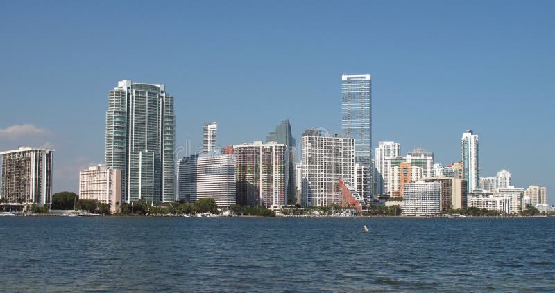 Miami, Florida skyline stock photo. Image of building - 36167086