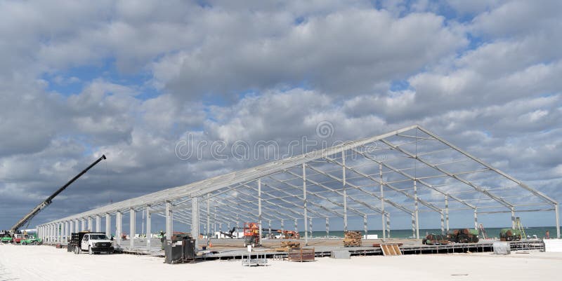 Miami, Florida, USA - November 16, 2024: Framework Construction ...