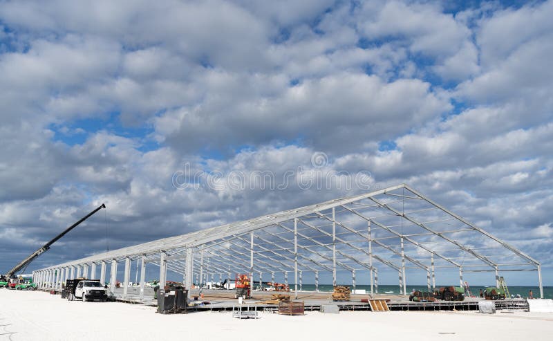 Miami Florida Usa November 16 2024 Metal Construction Structural Design ...