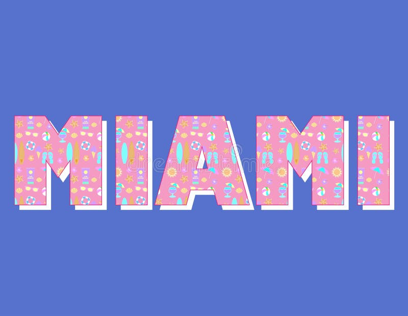 Miami Font Stock Illustrations – 418 Miami Font Stock Illustrations ...