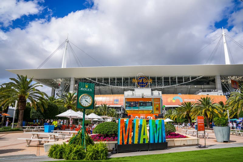 Hard Rock Stadium during 2023 Miami Open in Miami Gardens, Florida ...
