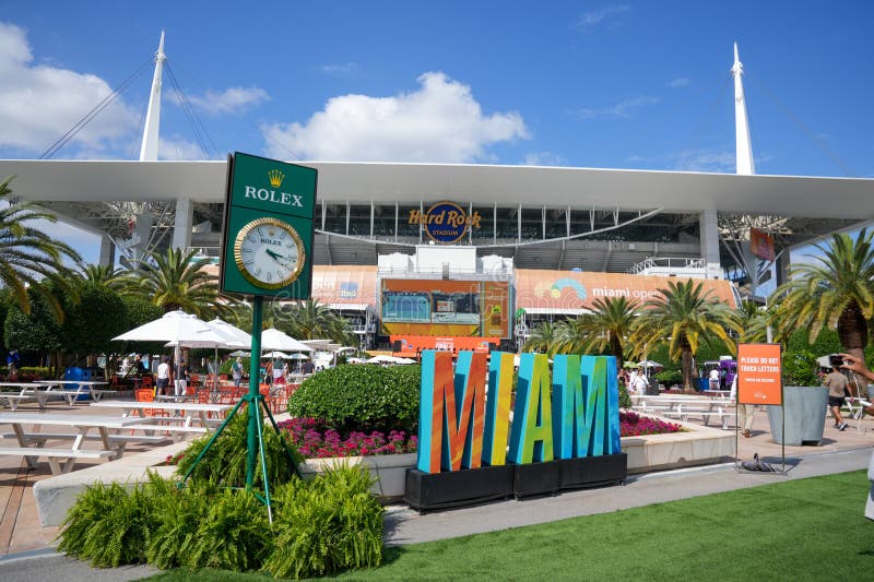 Hard Rock Stadium during 2023 Miami Open in Miami Gardens, Florida ...