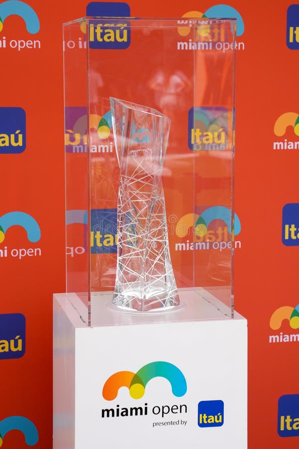 Miami Open Trophy on Display at the Hard Rock Stadium during 2023 Miami ...