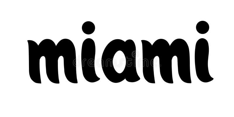 Inscription Miami Stock Illustrations – 216 Inscription Miami Stock ...