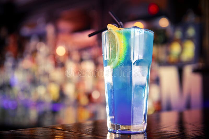 Miami ice tea on the bar stock photo. Image of affectionate - 42300634