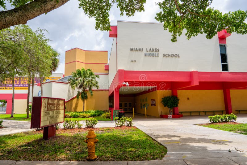 Miami Lakes Middle School Building Front Editorial Stock Photo ...