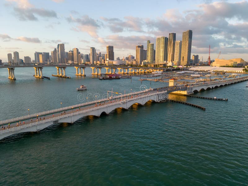 2023 Miami Marathon Runners Aerial by Drone Editorial Photo - Image of ...