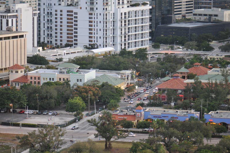 Miami, Mary Brickell Village Editorial Stock Image - Image of busy ...