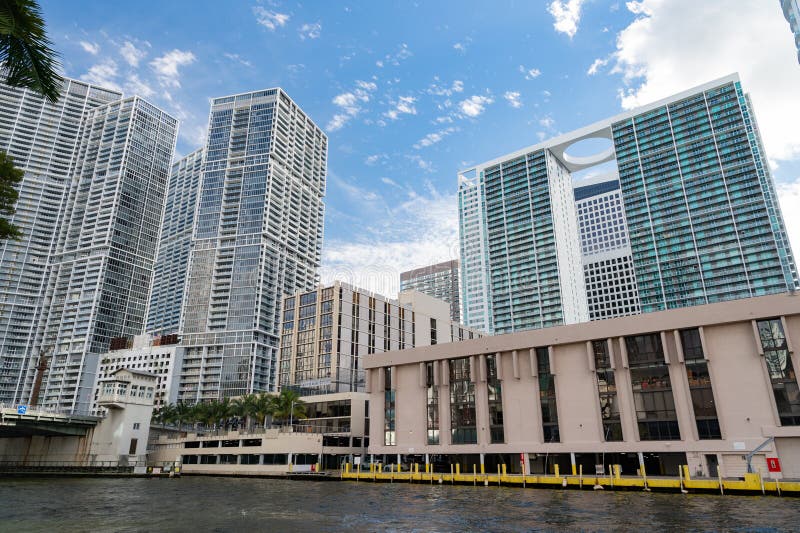 Miami Metropolis with Skyscraper Architecture at Daylight. Image of ...