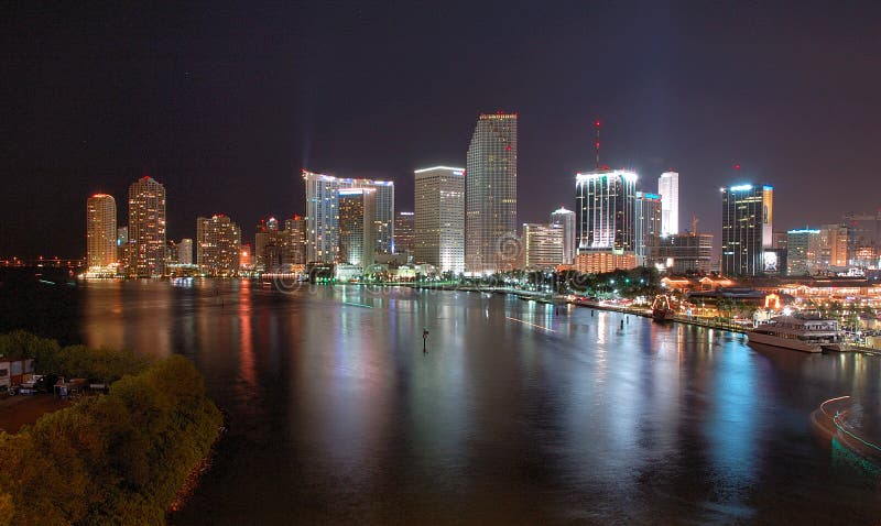 Miami Nights stock image. Image of cityscape, nightlife - 681073